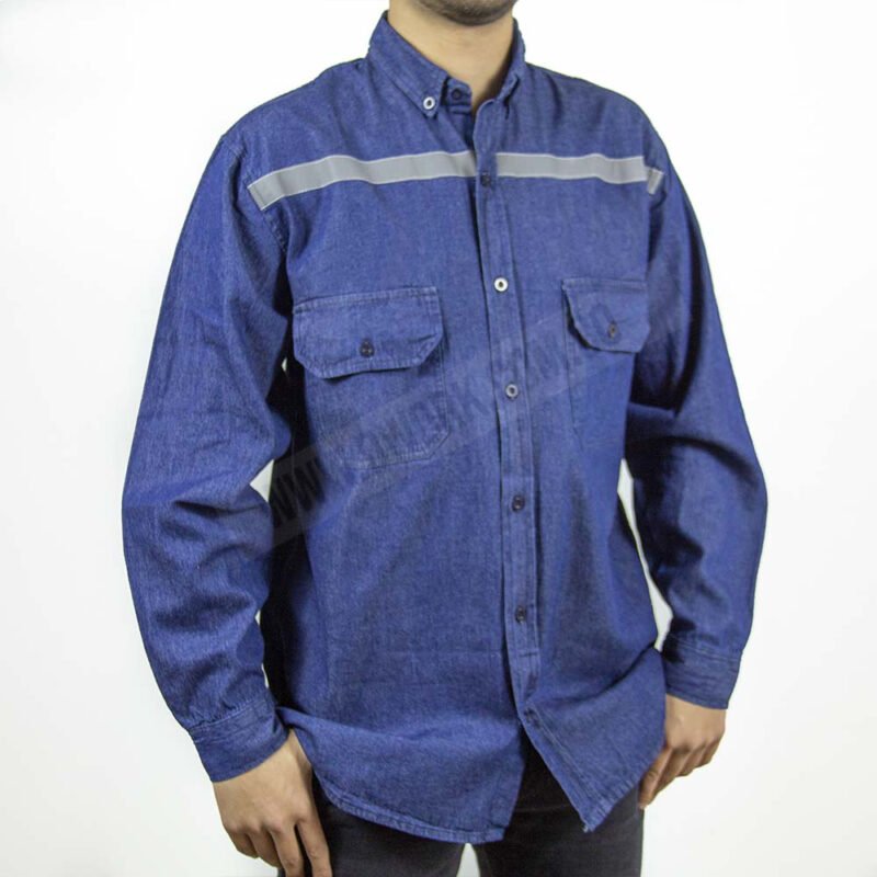 Camisa Jean Caballero Reflectivo Gris – Dwork | Dotacion